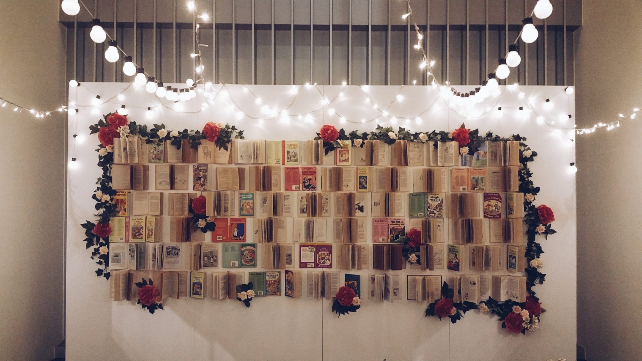 Chère at Work: DIY Book Backdrop for an intimate solemnization | Chere